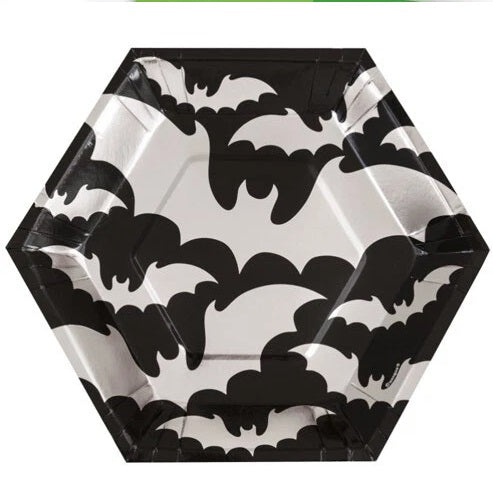 9" Hexagon Bat Plates – GoldenGrottoAR