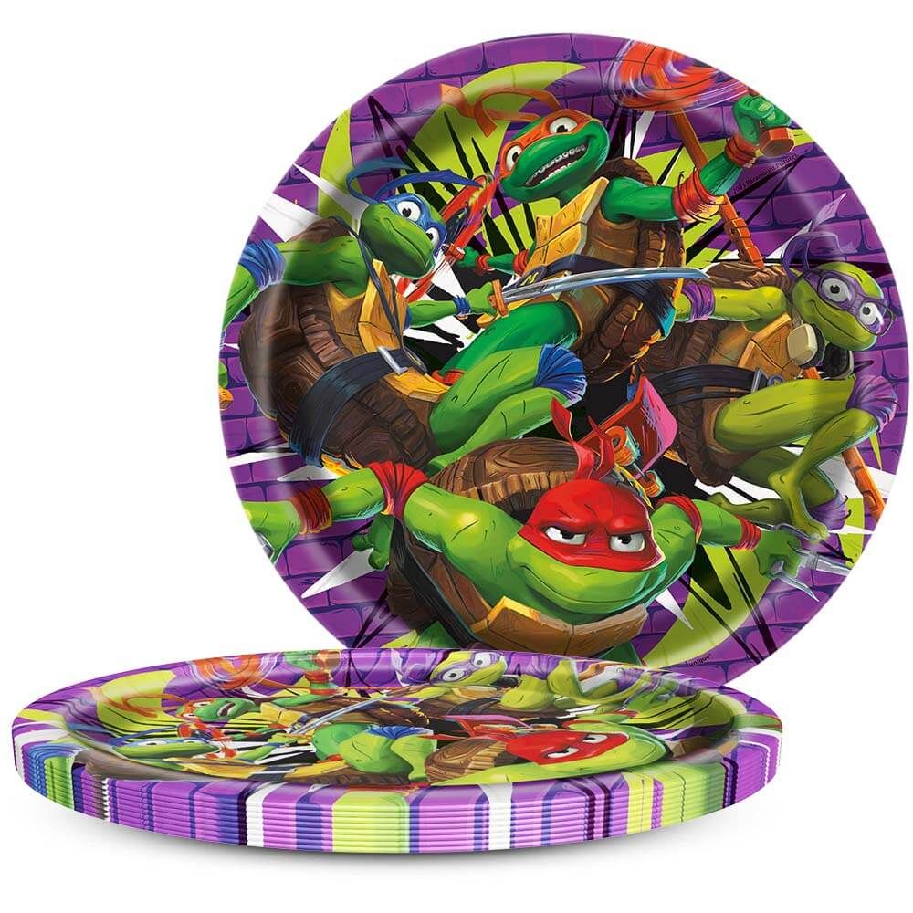 TMNT: Mutant Mayhem 9" Plates 8CT – GoldenGrottoAR
