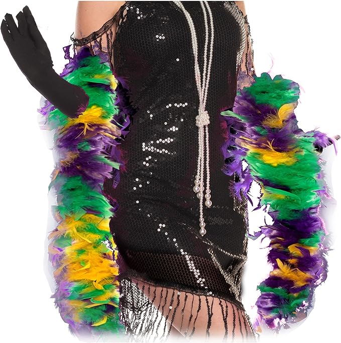 Boa Mardi Gras Gree/Gold/Purple – GoldenGrottoAR