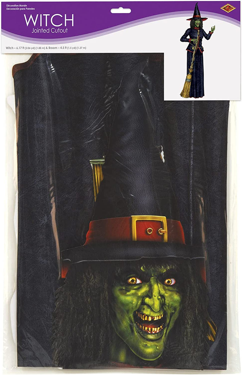 6FT Jointed Witch Cutout – GoldenGrottoAR